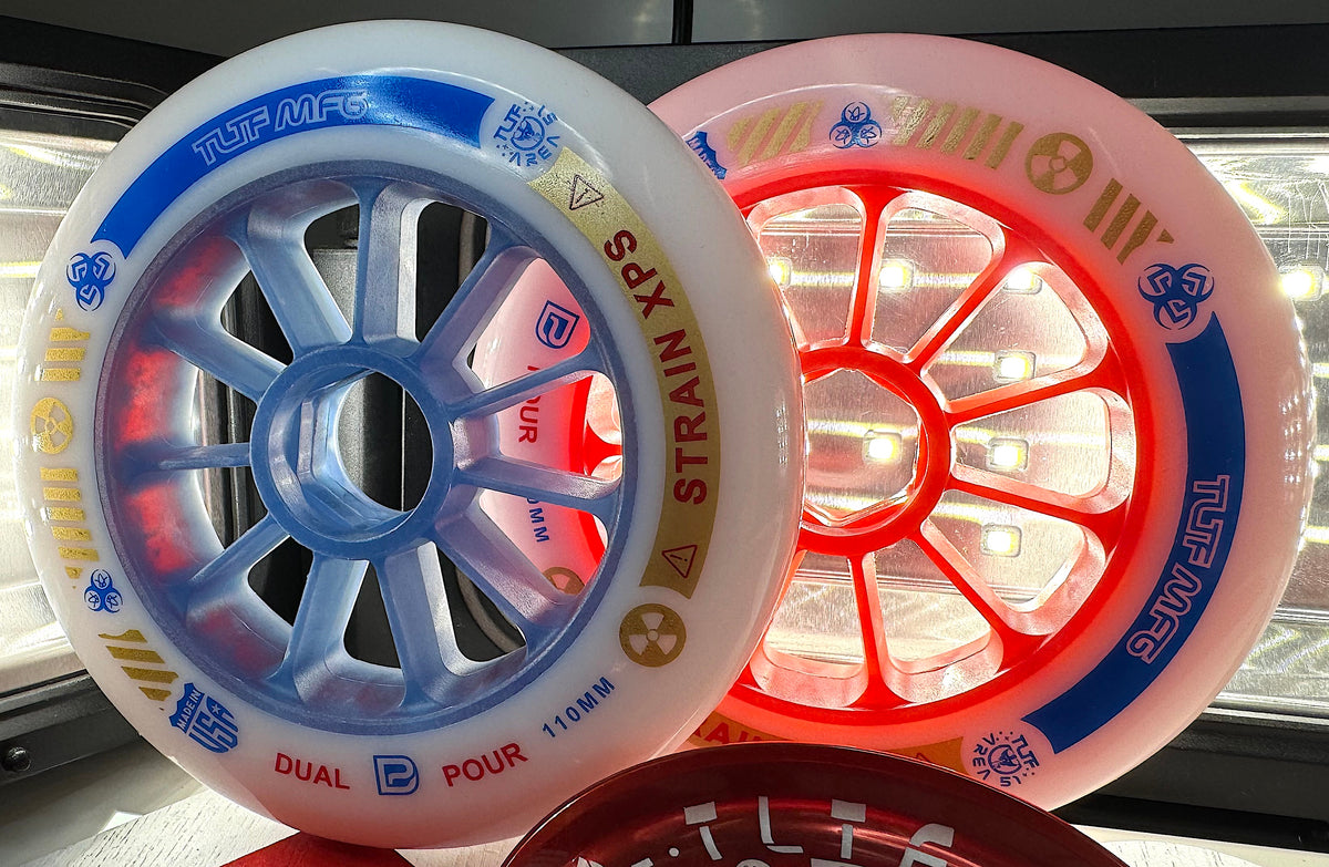 2024 Strain XPS 3.75 Hard 110mm 50/50 Mix Red/Blue T-72 Core 11-Spoke ...